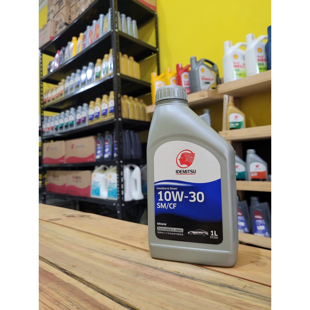 Jual IDEMITSU 10W30 API SM 1L - oli mesin mobil | Shopee Indonesia