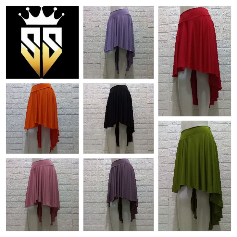 Jual Rok High Low Spandex Balon || Rok Pinguin || Rok Senam || Rok ...