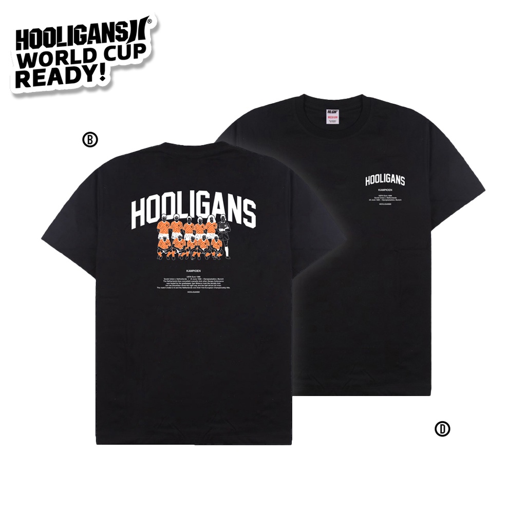Jual HOOLIGANS T-Shirt NED Kampion - Black | Shopee Indonesia