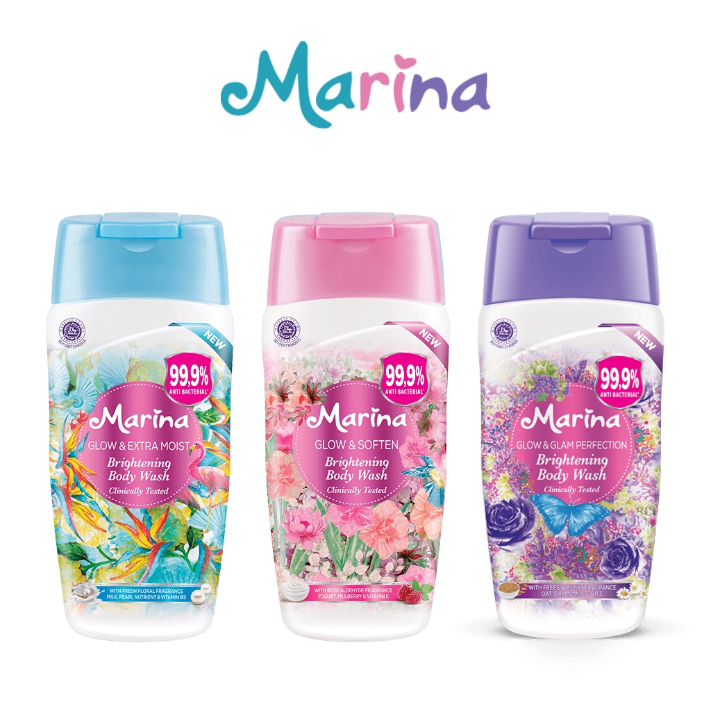 Jual Marina Body Wash Botol 95ml | Shopee Indonesia
