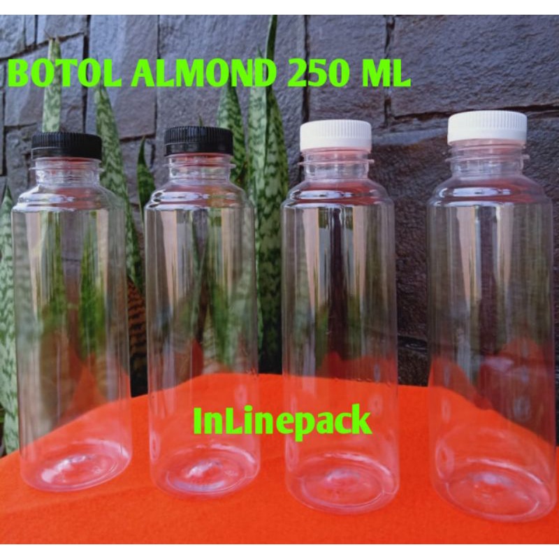 Jual Botol Almond 250ML - PET Minum Murah (isi 50 pcs) | Shopee Indonesia