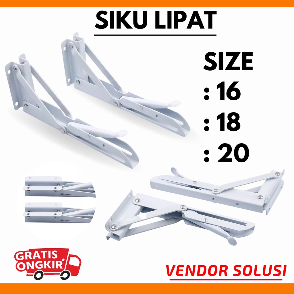 Jual Siku Rak Meja Lipat Dinding Besar 16 18 20 Inch Inci Engsel ...