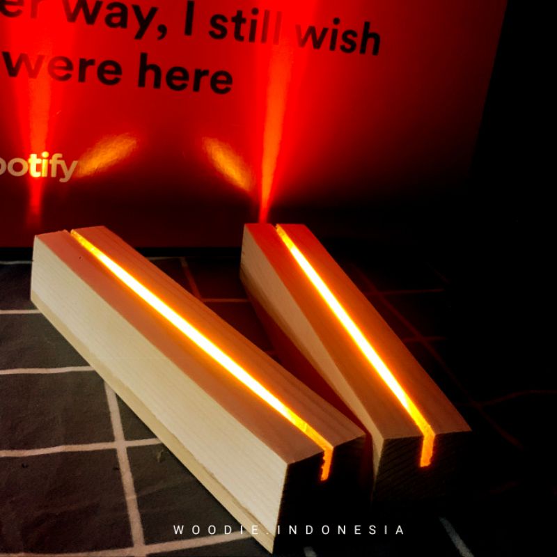 Jual Dudukan akrilik led base lamp led stand akrilik led dudukan led ...