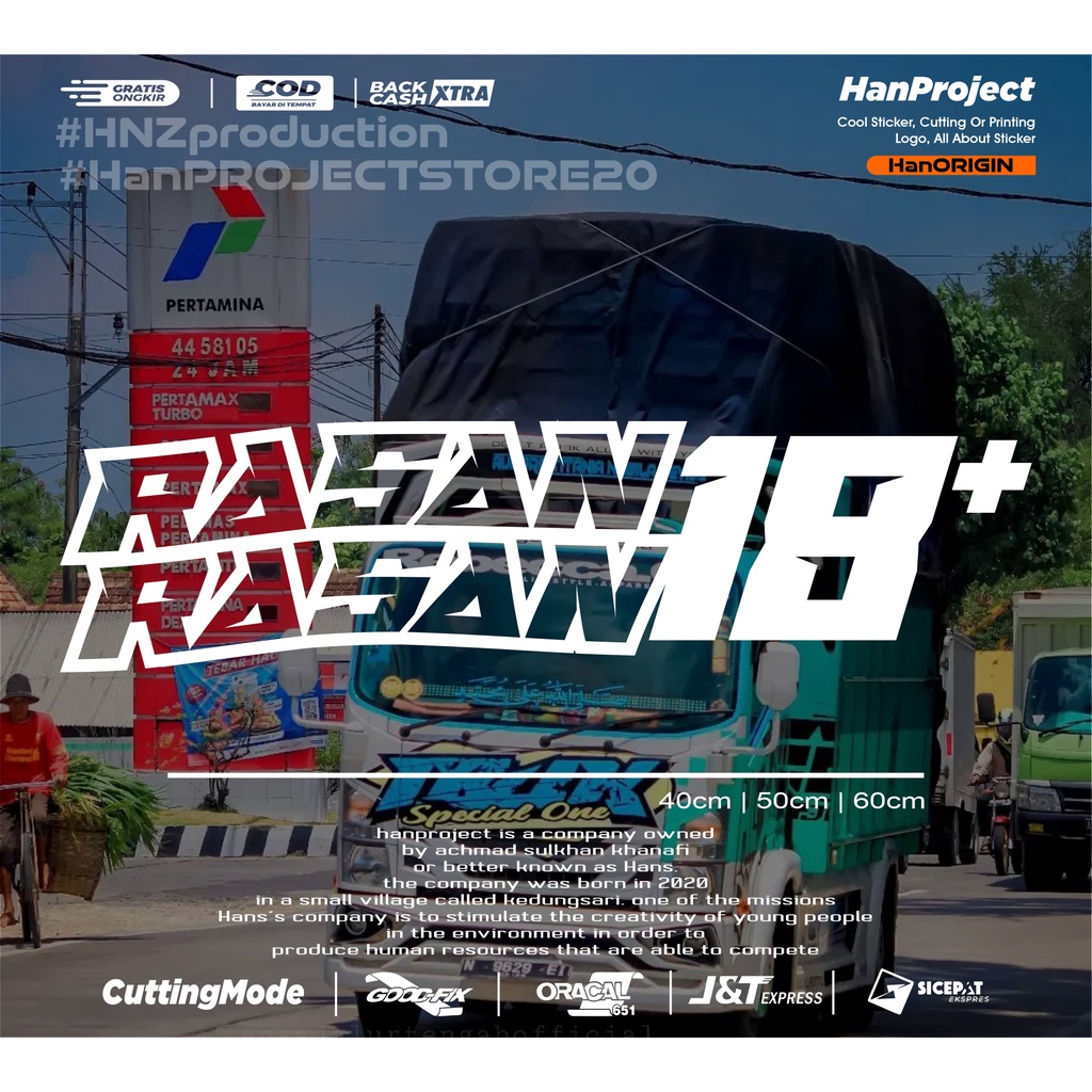 Jual STICKER KACA DAN BODY MOBIL DAN TRUK KATA KATA RASAN RASAN 18+ TERBARU REFLECTIVE | Shopee ...