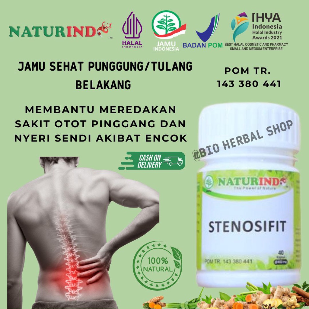 Jual Obat Sakit Pinggang Stenosifit Obat Herbal Syaraf Kejepit Jamu ...