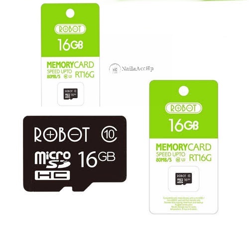 Jual MICRO SD ROBOT 16GB KARTU MEMORI CLASS 10MC MEMORI PACKING 16GB ...
