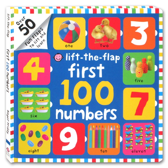 Jual [Priddy Books] Lift-the-Flap First 100 Numbers Board Book (over 50 ...
