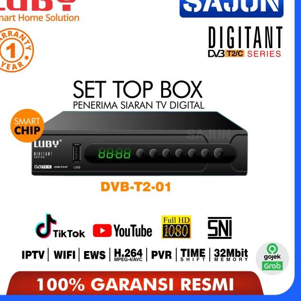 Jual Luby Set Top Box DVBT2/C Receiver TV STB Digital DVB T2-01 | Shopee Indonesia