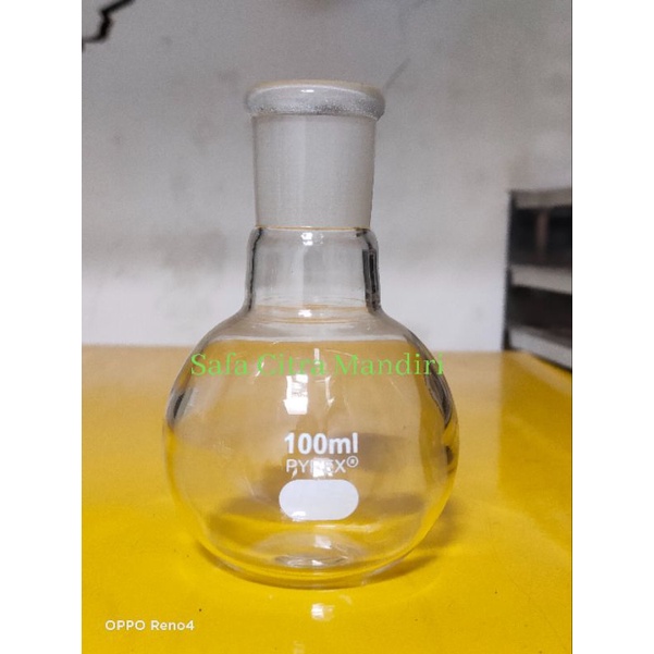 Jual Labu Alas Bulat 100ml Pyrex / Boiling Flask 100ml Pyrex | Shopee ...