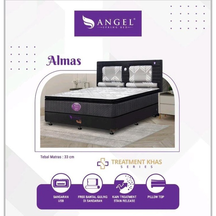 Jual Tempat Tidur Kasur Springbed Angel Dafi King Size Anti Tunggau | Shopee Indonesia