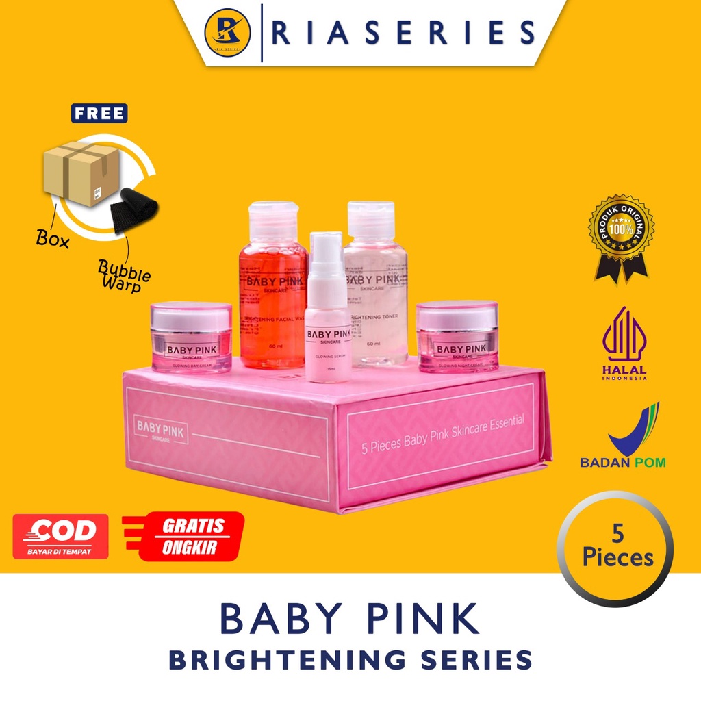 Jual Baby Pink Skincare Paket Whitening Series Resmi BPOM | Shopee ...