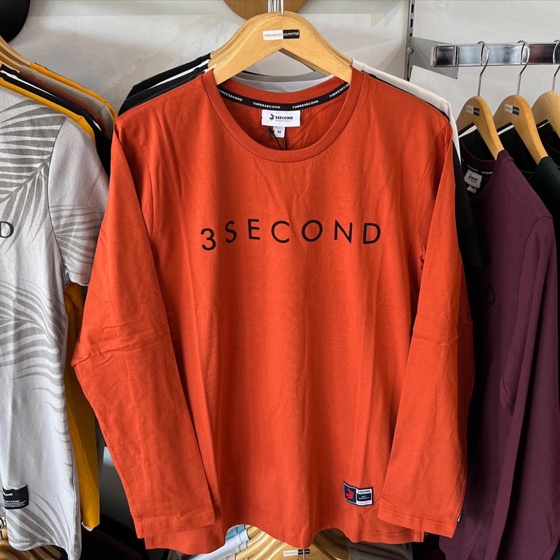 Jual Kaos 3second Original Terbaru Lengan panjang 3 warna | Shopee ...