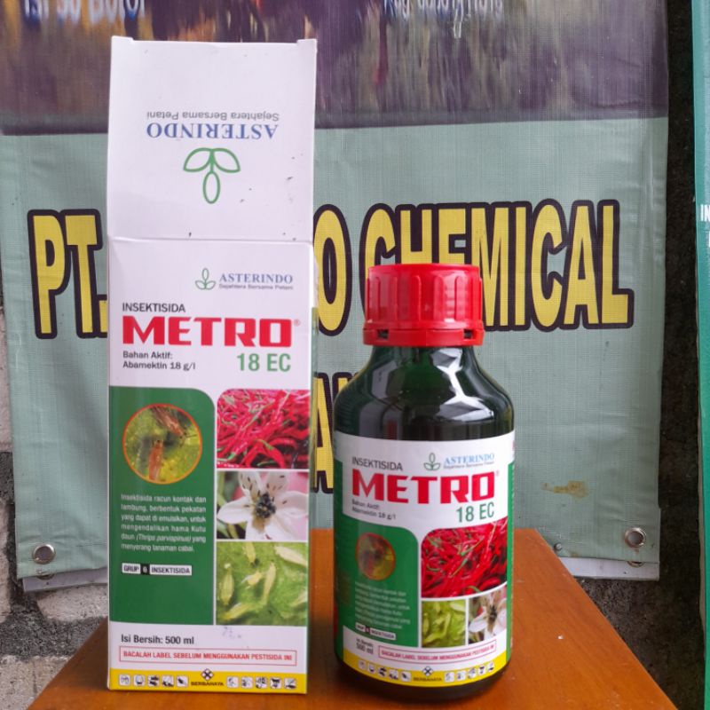 Jual Insektisida metro 18ec bahan aktif : Abamectin 18g/l | Shopee ...