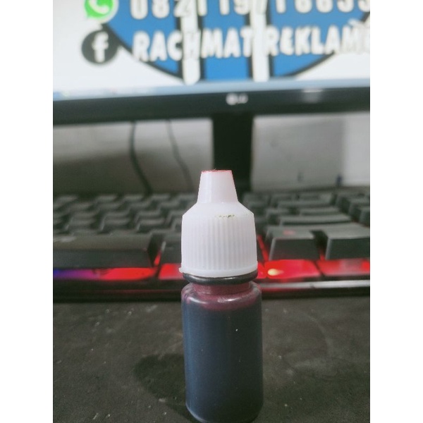 Jual tinta stampel plastik permanent ,cup ,strofom,paper bowl dll ...
