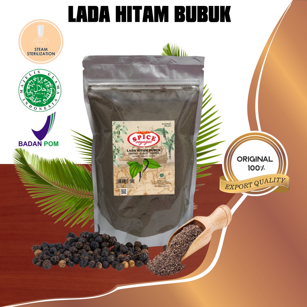 Jual Spice Voyages Ground Black Pepper (250gr) / Lada Hitam Bubuk ...