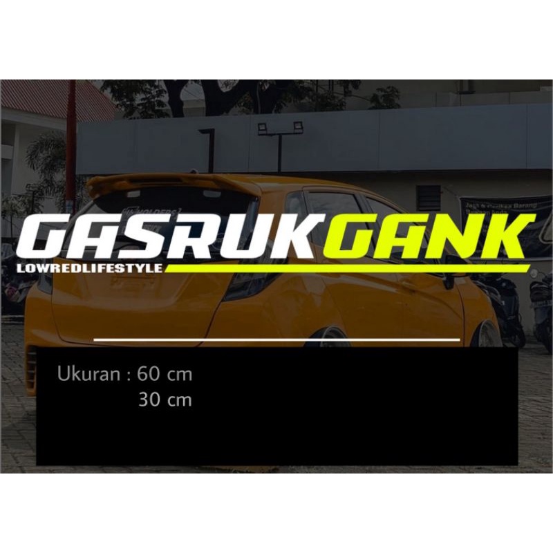 Jual stiker mobil gasruk gank | Shopee Indonesia