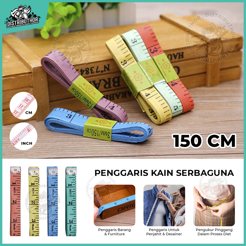 Jual Meteran Baju Pengukur Kain Jahit Multifungsi Alat Ukur Badan ...