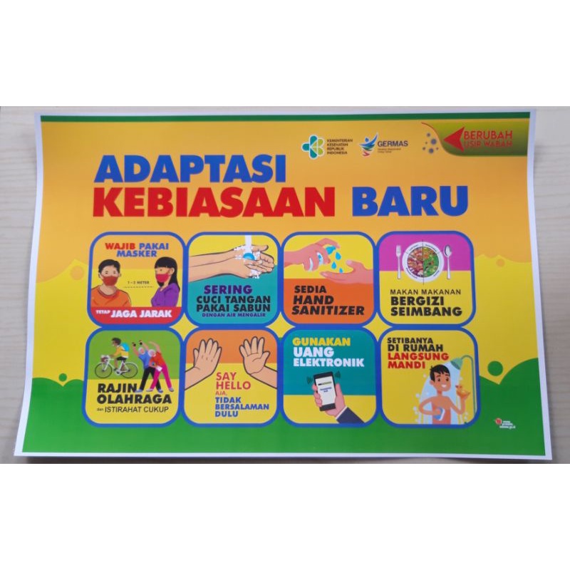 Jual Poster Adaptasi Kebiasaan Baru | Shopee Indonesia