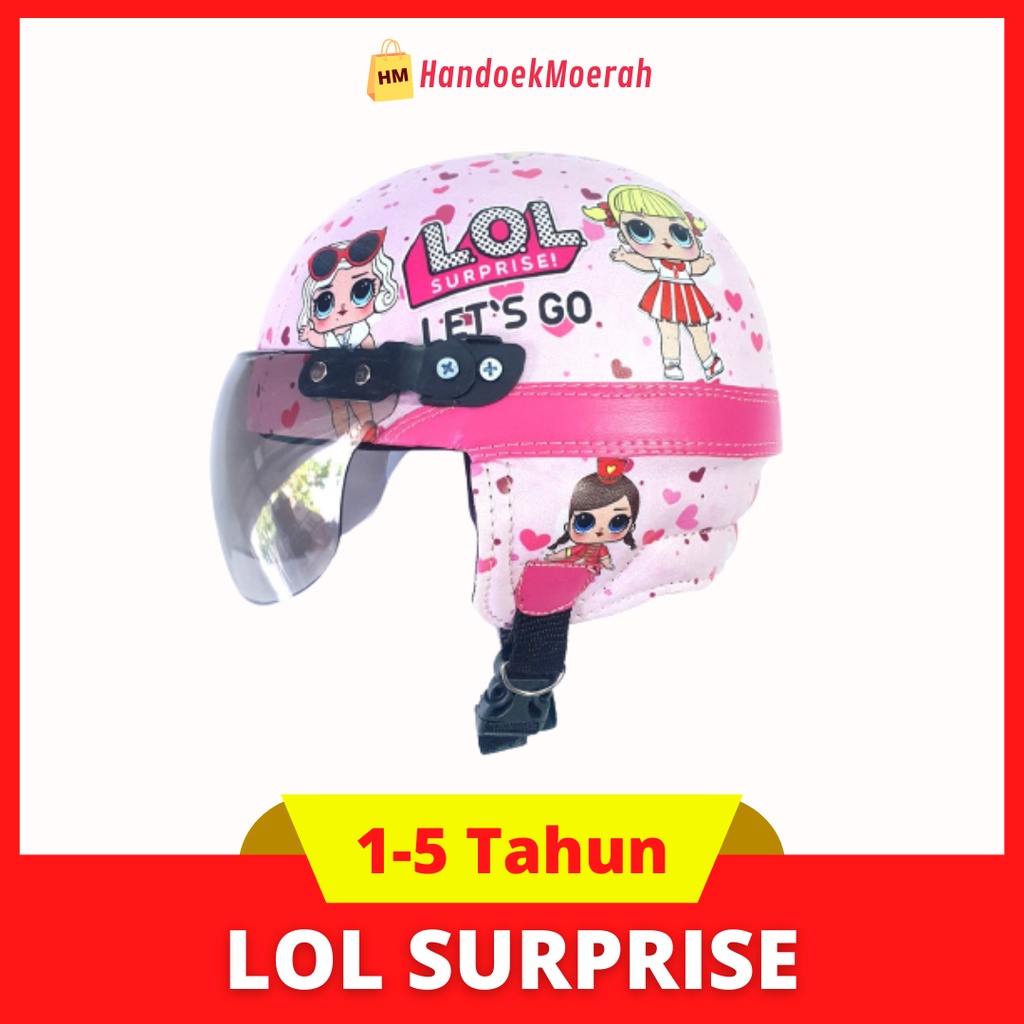 Jual Helm Anak SPECIAL RETRO LOL SURPRISE Murah / Helmet Non SNI / Helm ...