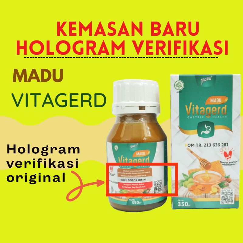 Jual VITAGERD Madu Herbal Obat GERD dan Asam Lambung Original Asli Ori ...