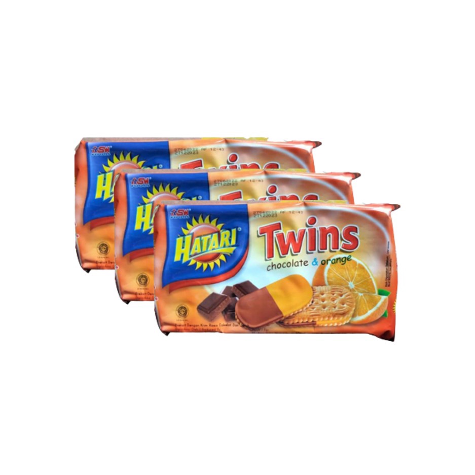 Jual Hatari Twins Biskuit Chocolate & Orange 3 x 190 gr | Shopee Indonesia