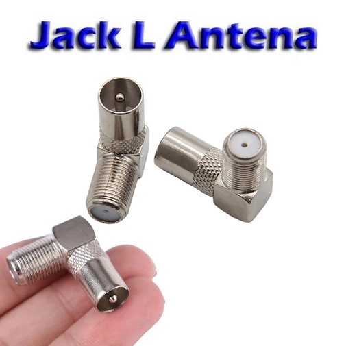 Jual Konektor Jack Antenna Jak Jek Antena TV L Besi Bengkok Connector F ...