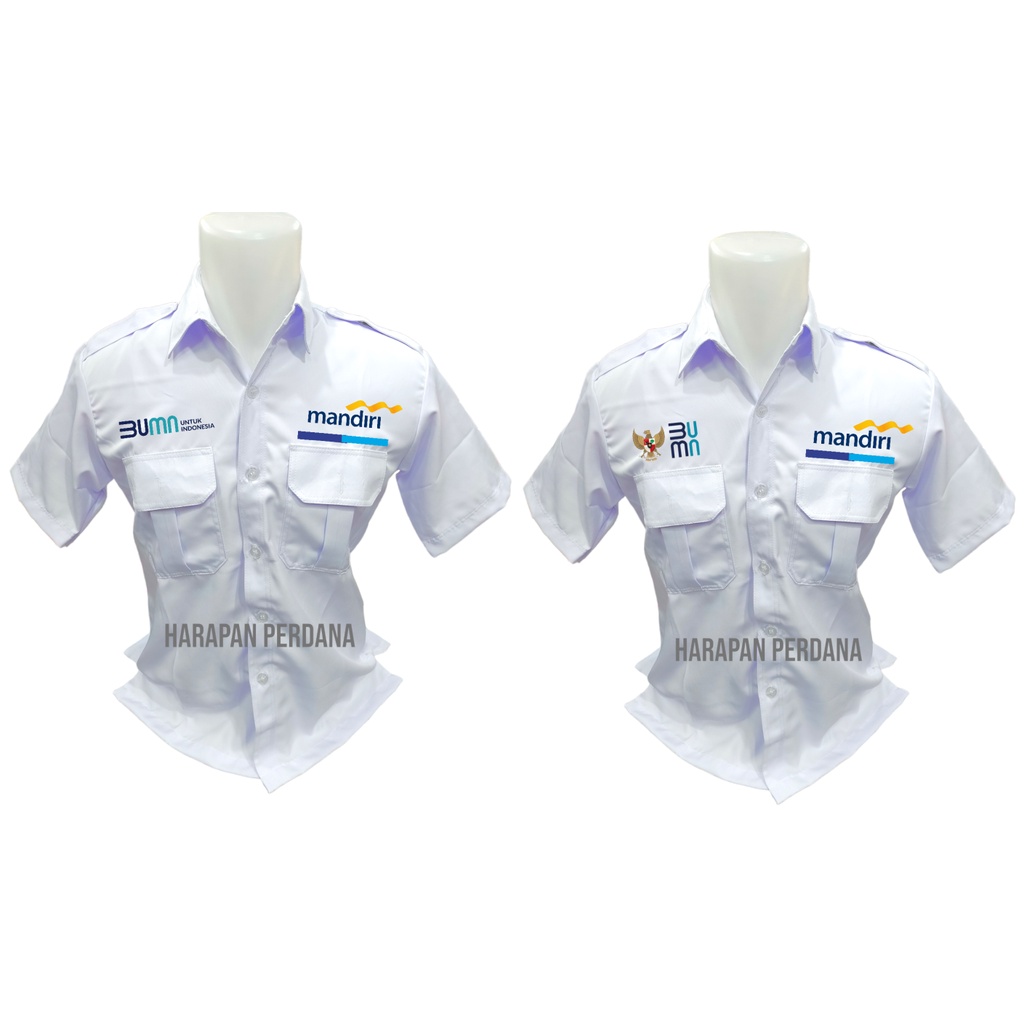 Jual Seragam Kemeja PDH Kantor PLN Lengan Pendek Putih Bahan Texas ...