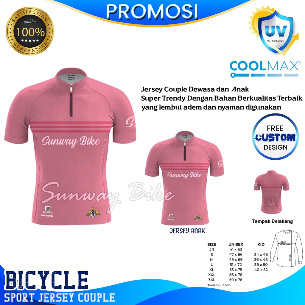 Jual JJL02 Baju Sepeda Jersey Tangan Pendek SB ukuran M, L, XL, XXL ...