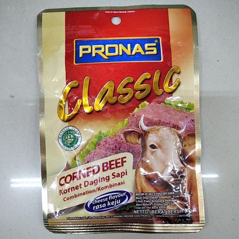 Jual Pronas Classic Corned Beef cheese 50g | Shopee Indonesia