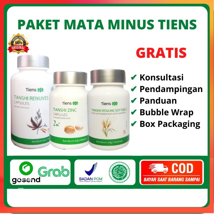 Jual PAKET PRODUK TIENS UNTUK OBAT VITAMIN MATA MINUS | Shopee Indonesia