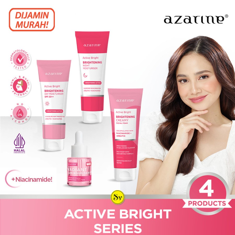 Jual Original Murah Azarine Bright Series with Japanese Sakura Herbal ...