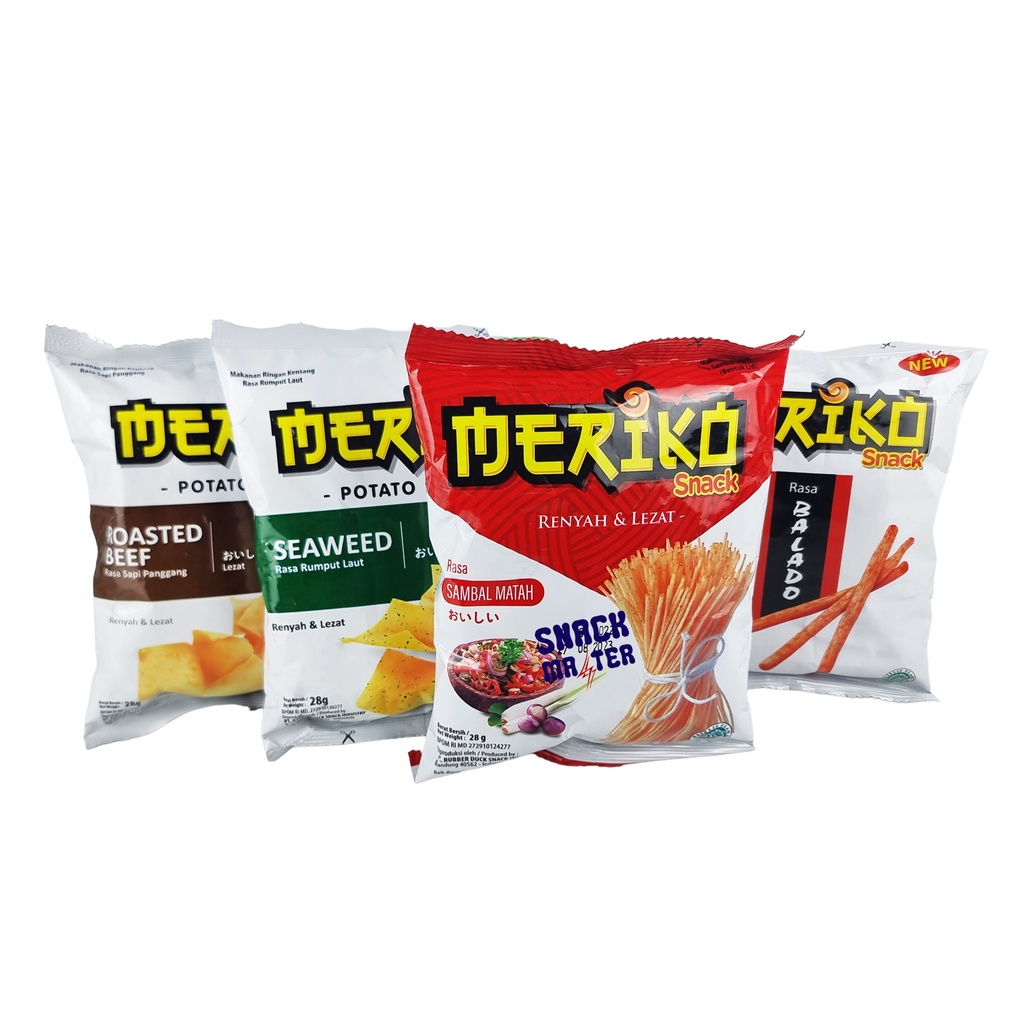 Jual Meriko Potato Snack Renyah Lezat - Netto 28 gr | Shopee Indonesia