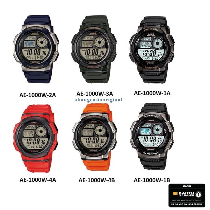 Jual JAM TANGAN CASIO JAM CASIO AE 1000W AE 1000 AE-1000W ORIGINAL GARANSI RESMI | Shopee Indonesia