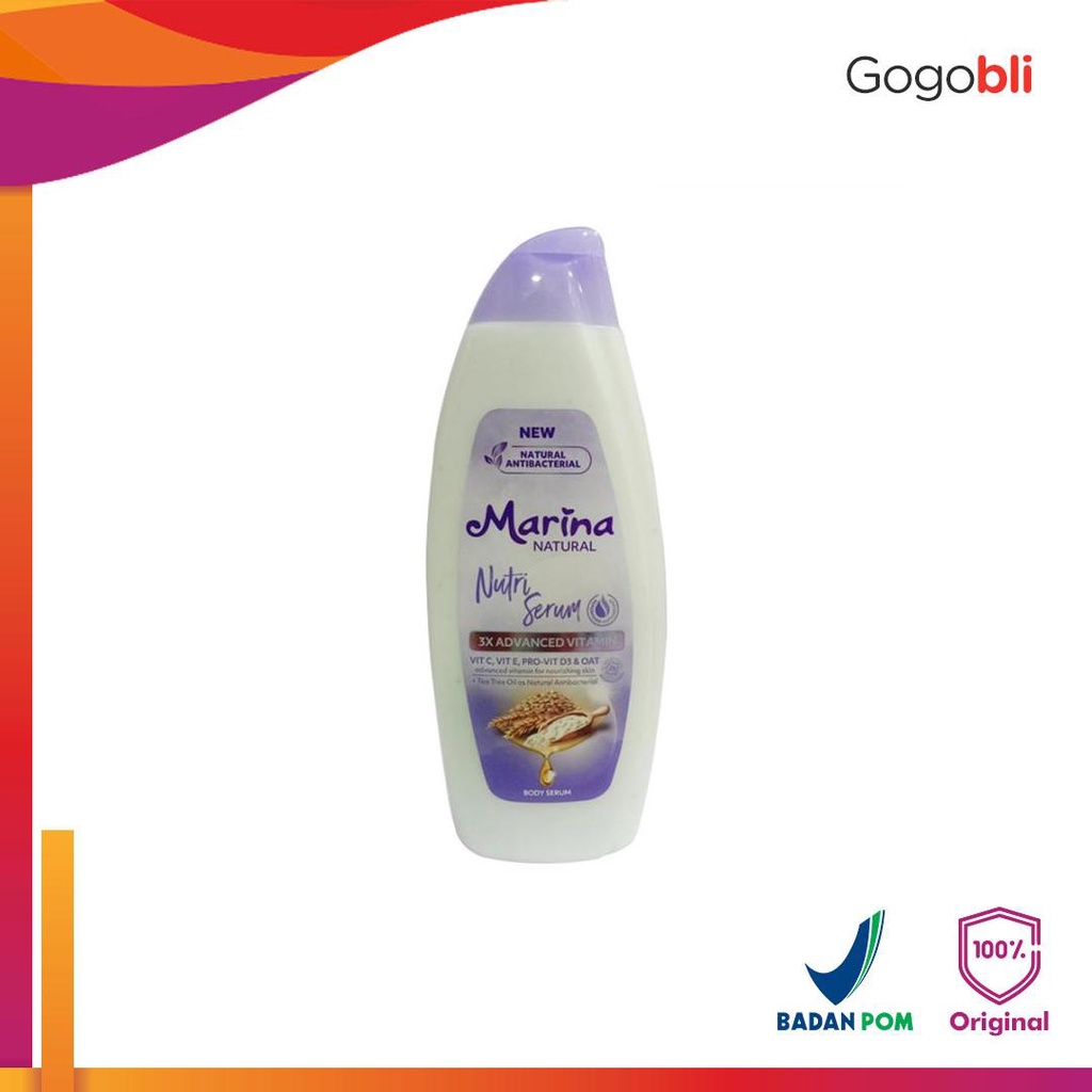 Jual Marina Hand Body Lotion Natural Nutri Serum 335ml | Shopee Indonesia