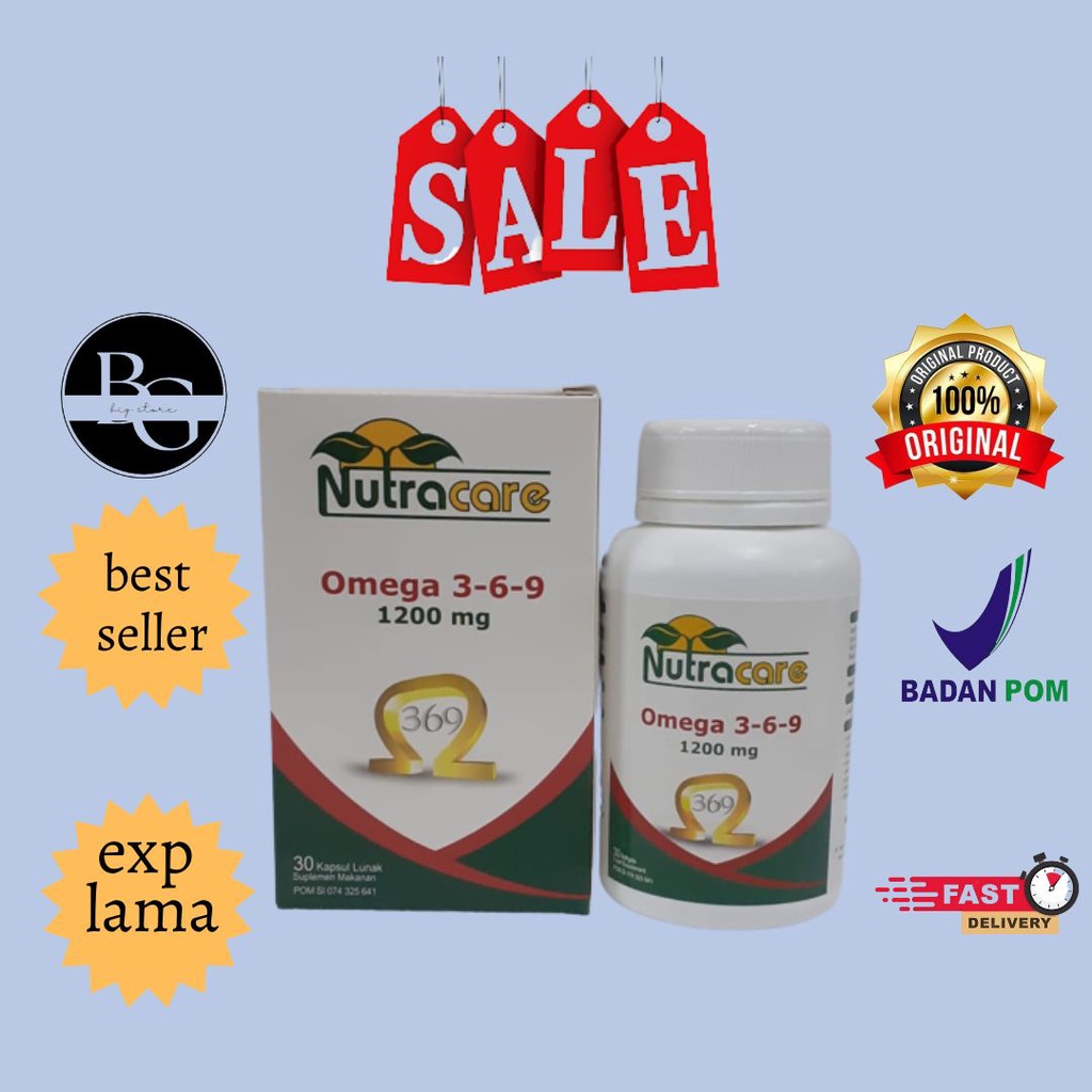 Jual Nutracare nutra care Omega 369 1200mg 30 kapsul Suplemen Kesehatan ...
