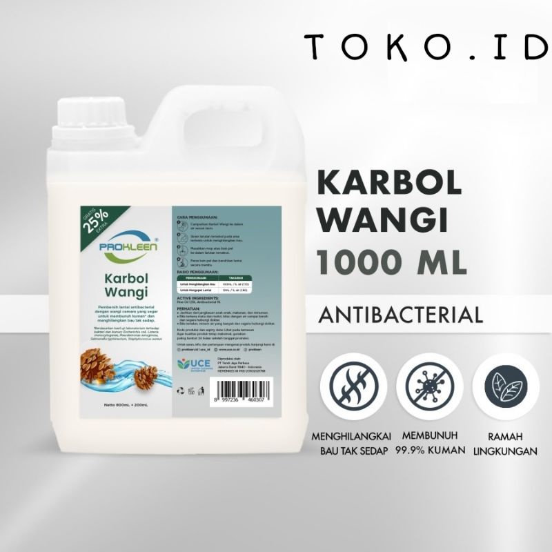 Jual Karbol Lantai / Karbol Antibacterial / Cairan Karbol 800ml EXTRA ...