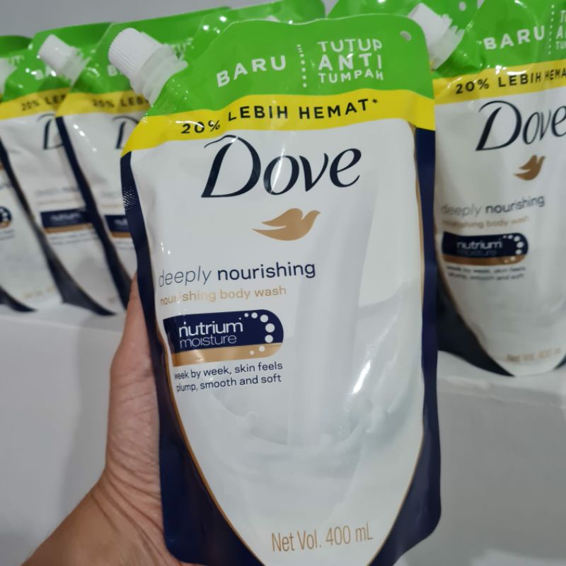 Jual DOVE BODY WASH SABUN CAIR DEEPLY NOURISH NUTRIUM MOISTURE-400ML ...
