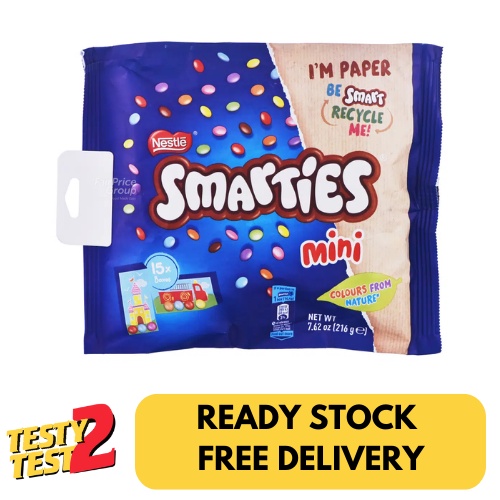 Jual Nestle Smarties Milk Chocolate - Mini 216g | Shopee Indonesia