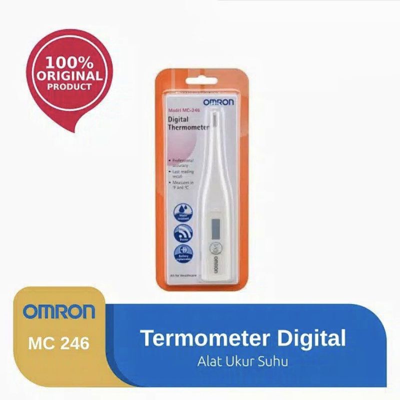 Jual Termometer Digital Omron MC246 / Thermometer Axilla Ketiak / Alat ...
