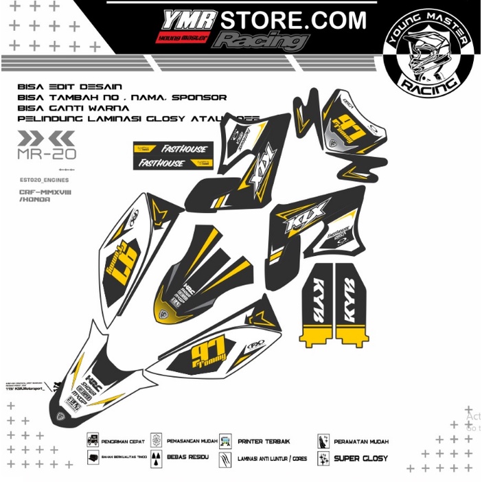 Jual Decal stiker klx old- klx 2014- dtx -klx gordon full body (BISA ...
