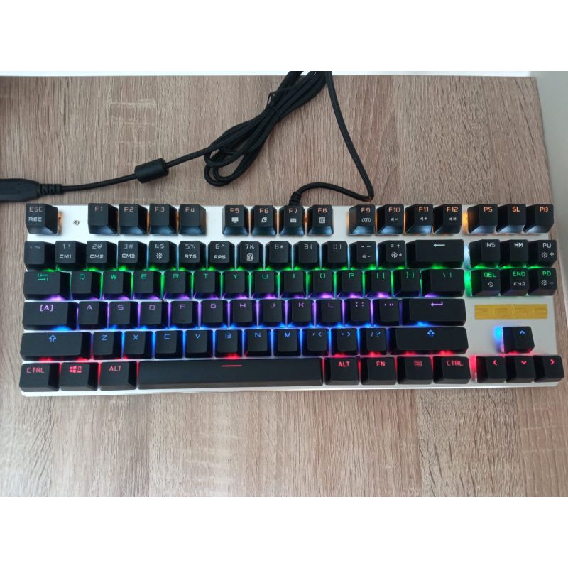 Jual zero mechanical keyboard switch biru dan hitam plating semi ...