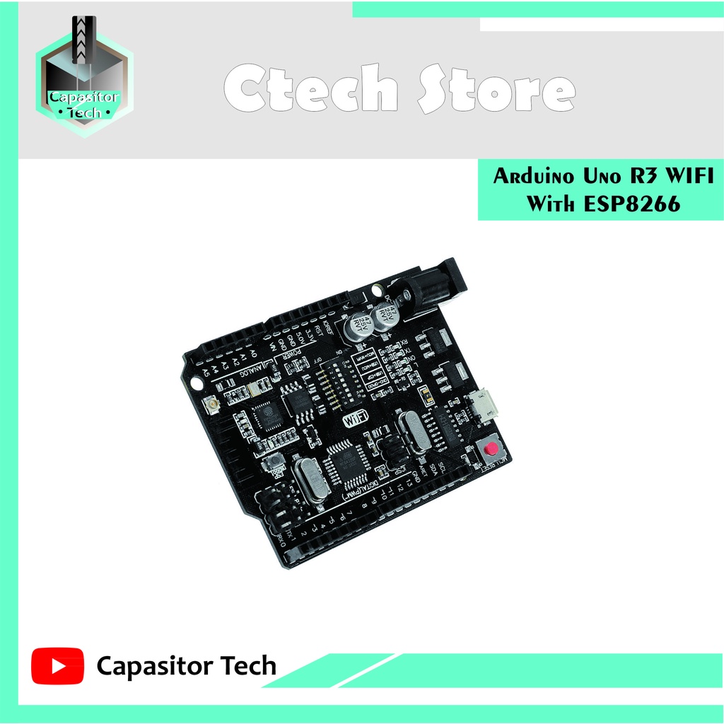 Jual Arduino Uno R3 Built In Wifi Atmega328p With Esp8266 Shopee