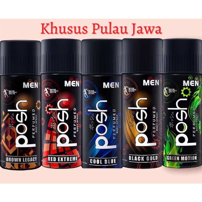 Jual Posh Men Body Spray 150ML / Parfum Tubuh Pria / Parfum Pria ...