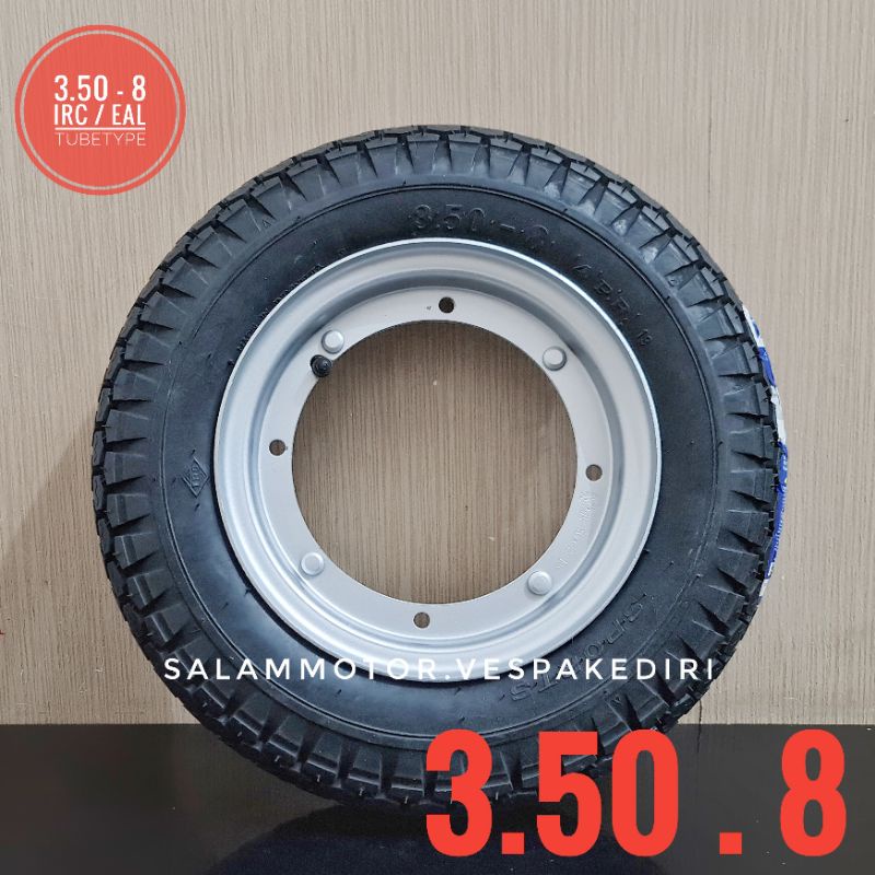 Jual paket ban luar dalam velg vespa klasik ring 8 super ps strada 3.50 - 8 IRC EAL | Shopee ...