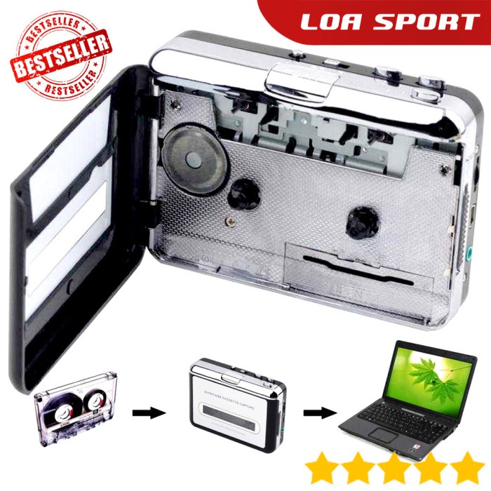 Jual Media Player Walkman Alat Transfer Convert Pemutar Lagu Kaset ...