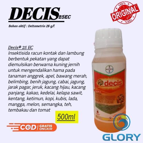 Jual Decis 25EC 500ML Bayer Obat Insektisida Pestisida Pembasmi Hama ...