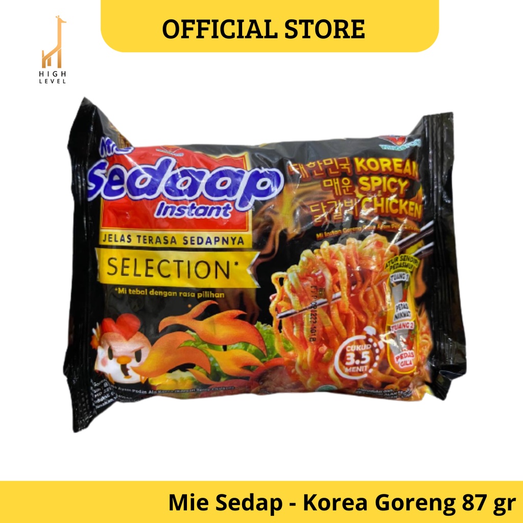 Jual Mie Sedap Goreng Selection Korean Spicy Chicken 87 gr | Shopee ...