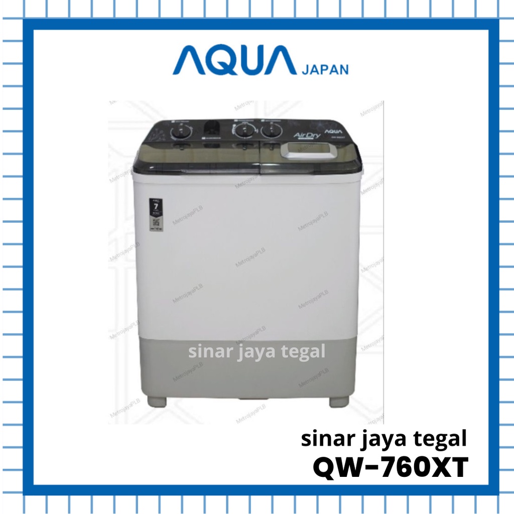 Jual MESIN CUCI AQUA QW-760XT 2 TABUNG 7 KG HIJAB MODE | Shopee Indonesia