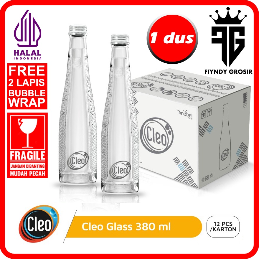 Jual Cleo Glass 330ml 1 Dus isi 12 Botol | Shopee Indonesia