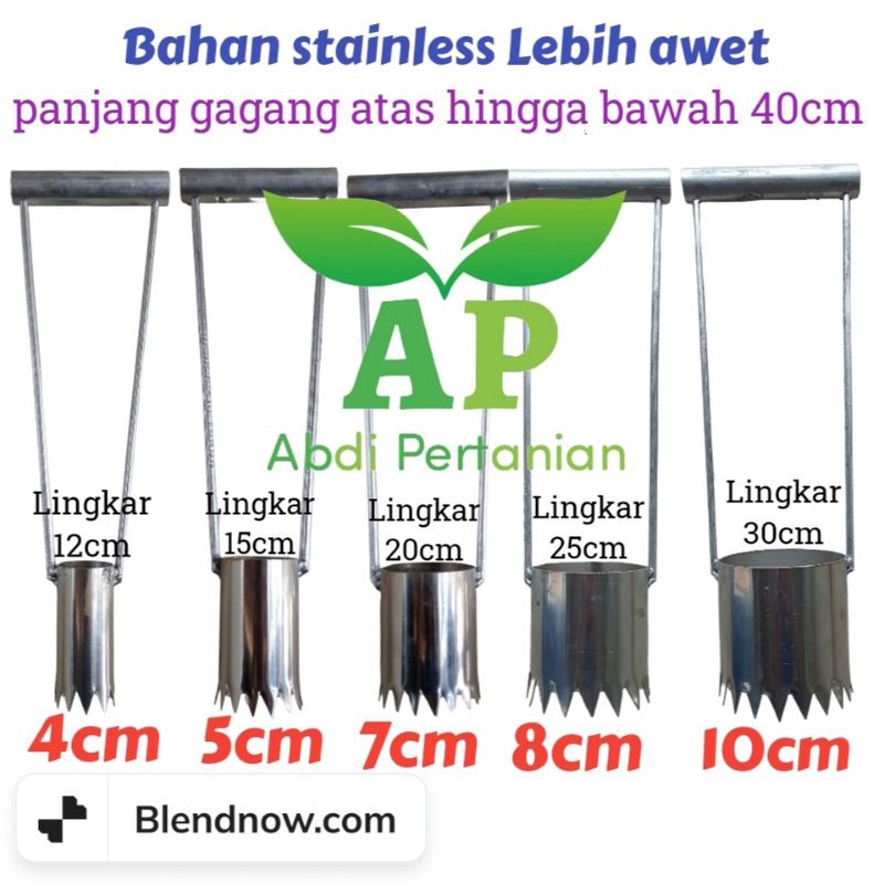 Jual Alat pelubang mulsa / plong plastik mulsa berbagai ukuran | Shopee ...